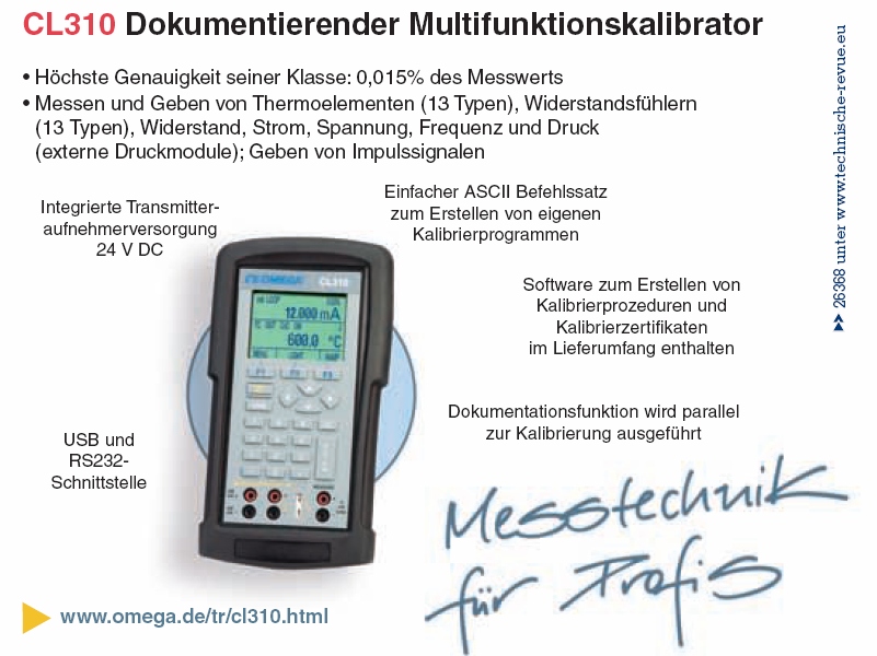 Multifunktionskalibrator CL310