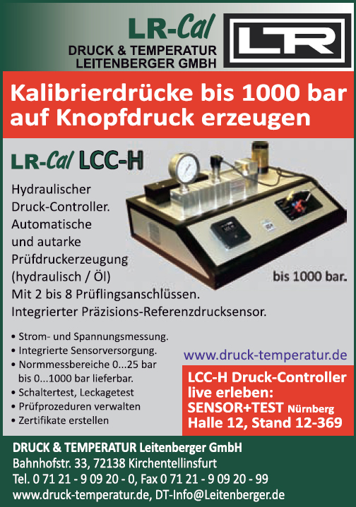 Hydraulischer Druck-Controller LR-CAL LCC-H