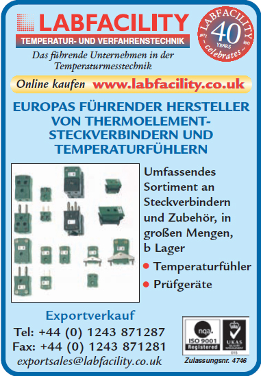 Temperaturfühler und Thermoelementsteckverbinder