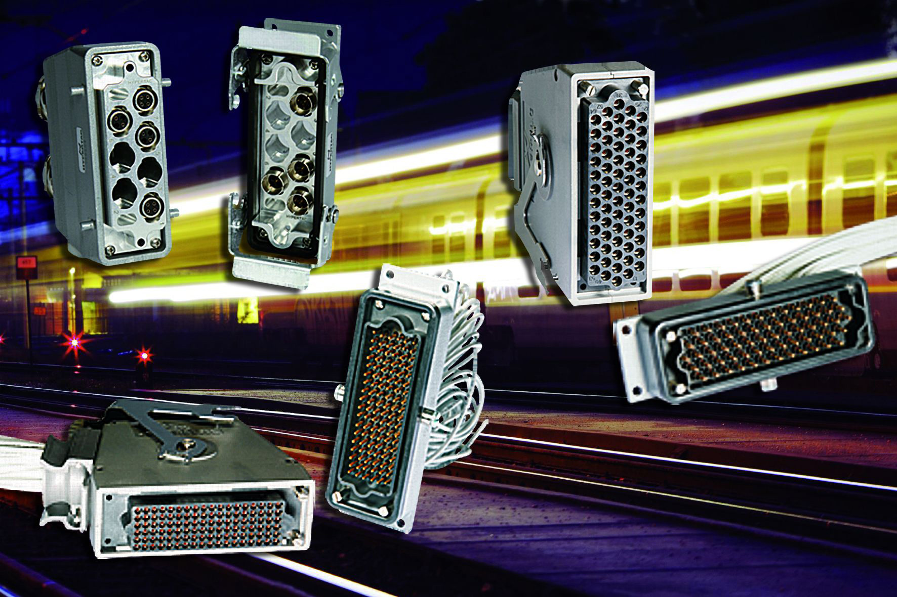 Monoblock-Bahnsteckverbinder