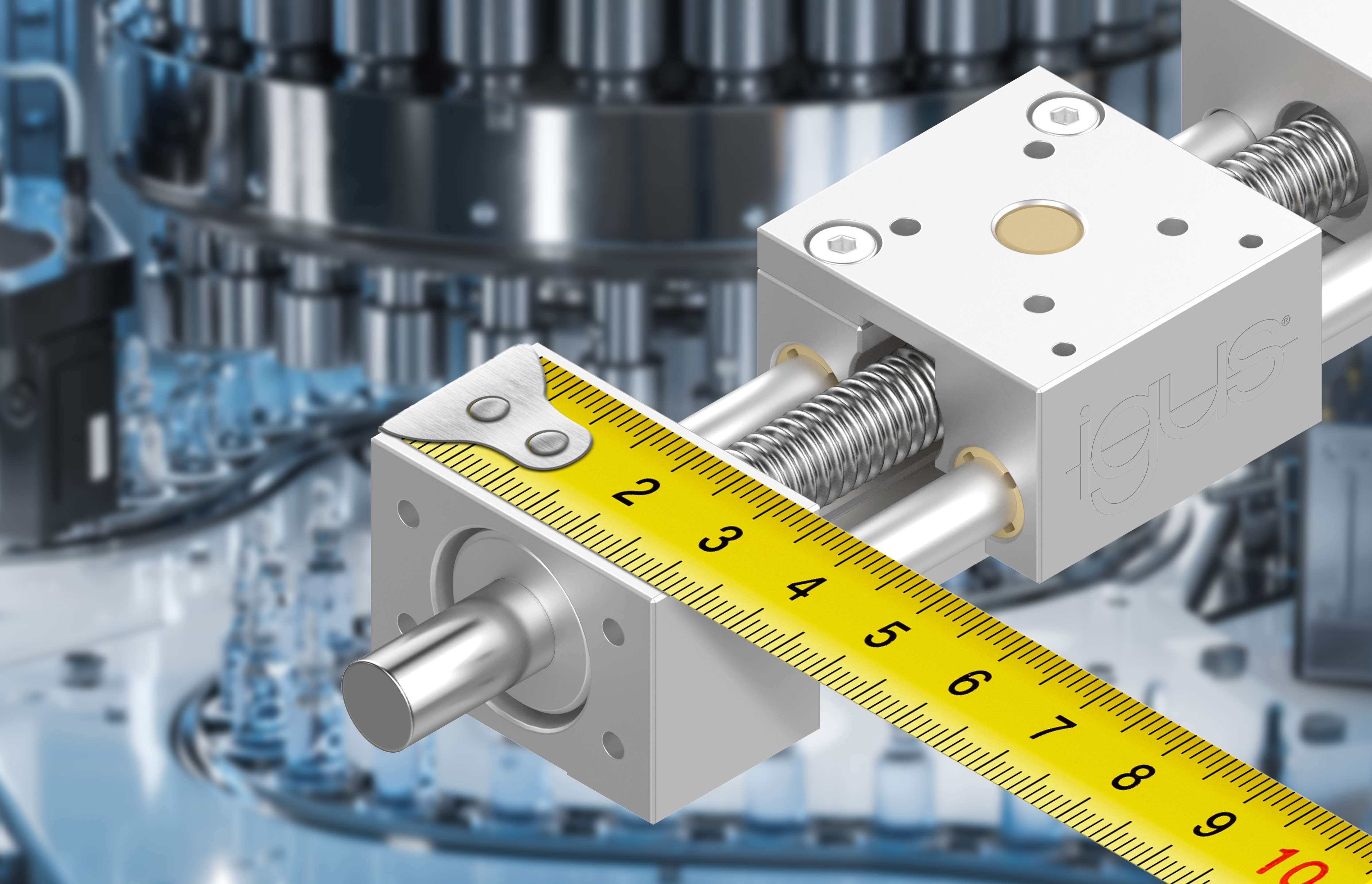 Miniatur-Linearmodul mit Spindelantrieb