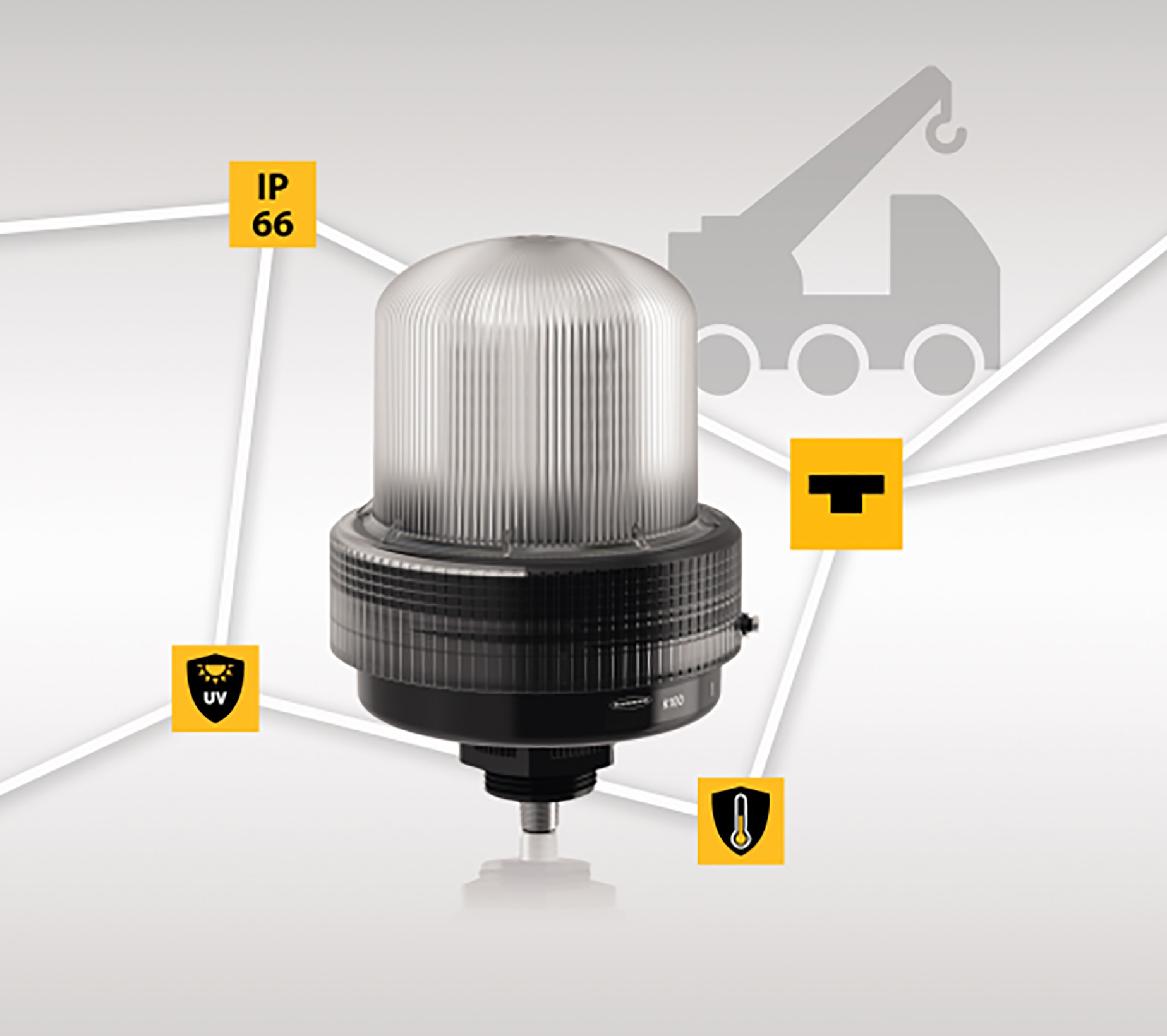 Programmierbare Multicolor-LED-Signalleuchte