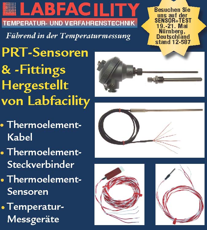 PRT-Sensoren und -Fittings