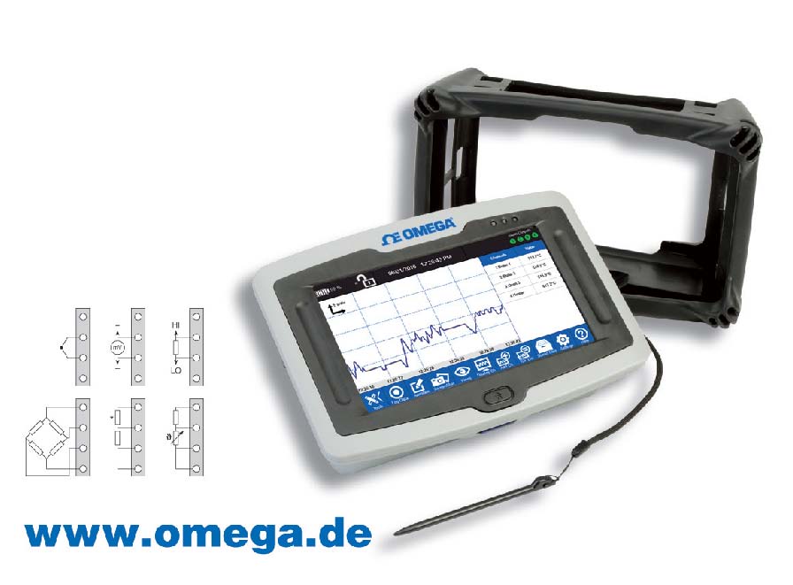 Moderner Touchscreen-Datenlogger