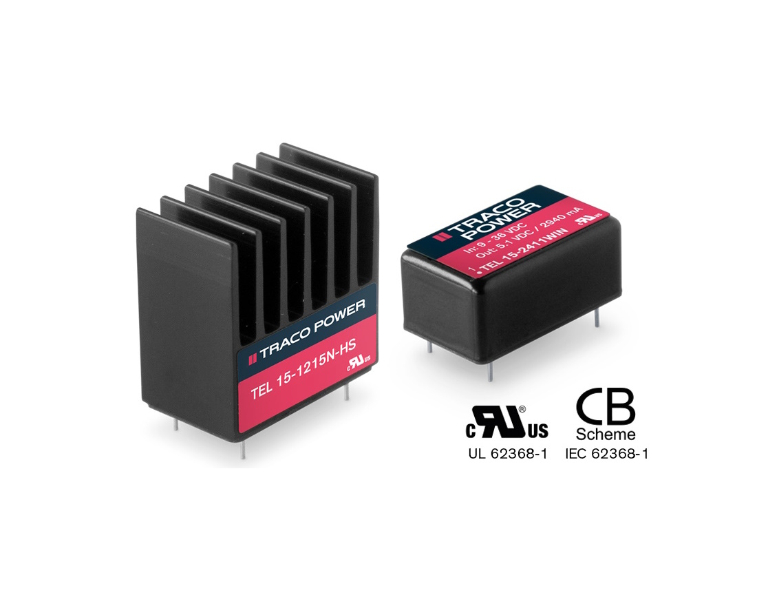 Ultrakompakte 15-Watt-DC/DC-Wandler